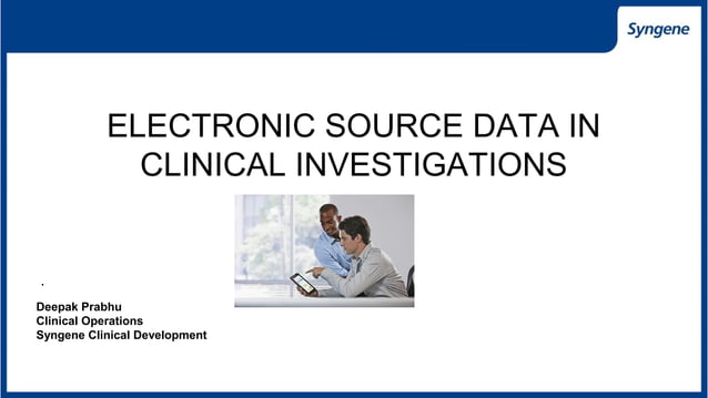 Electronic Source Data in Clinical Investigations | PPT | Technology ...