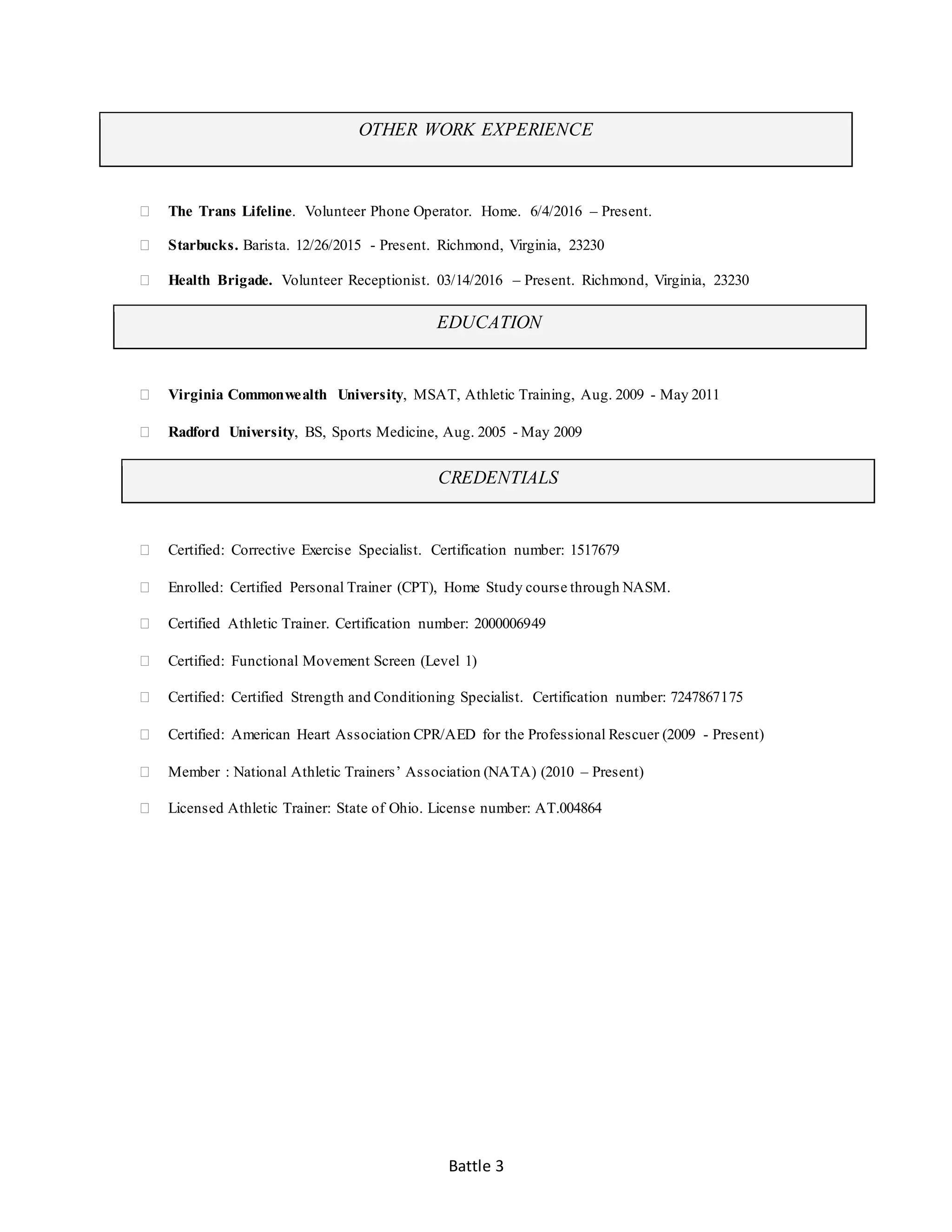 2016 New Resume | DOCX