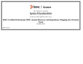 BMC Certified Professional - BMC Atrium Discovery and Dependency ...
