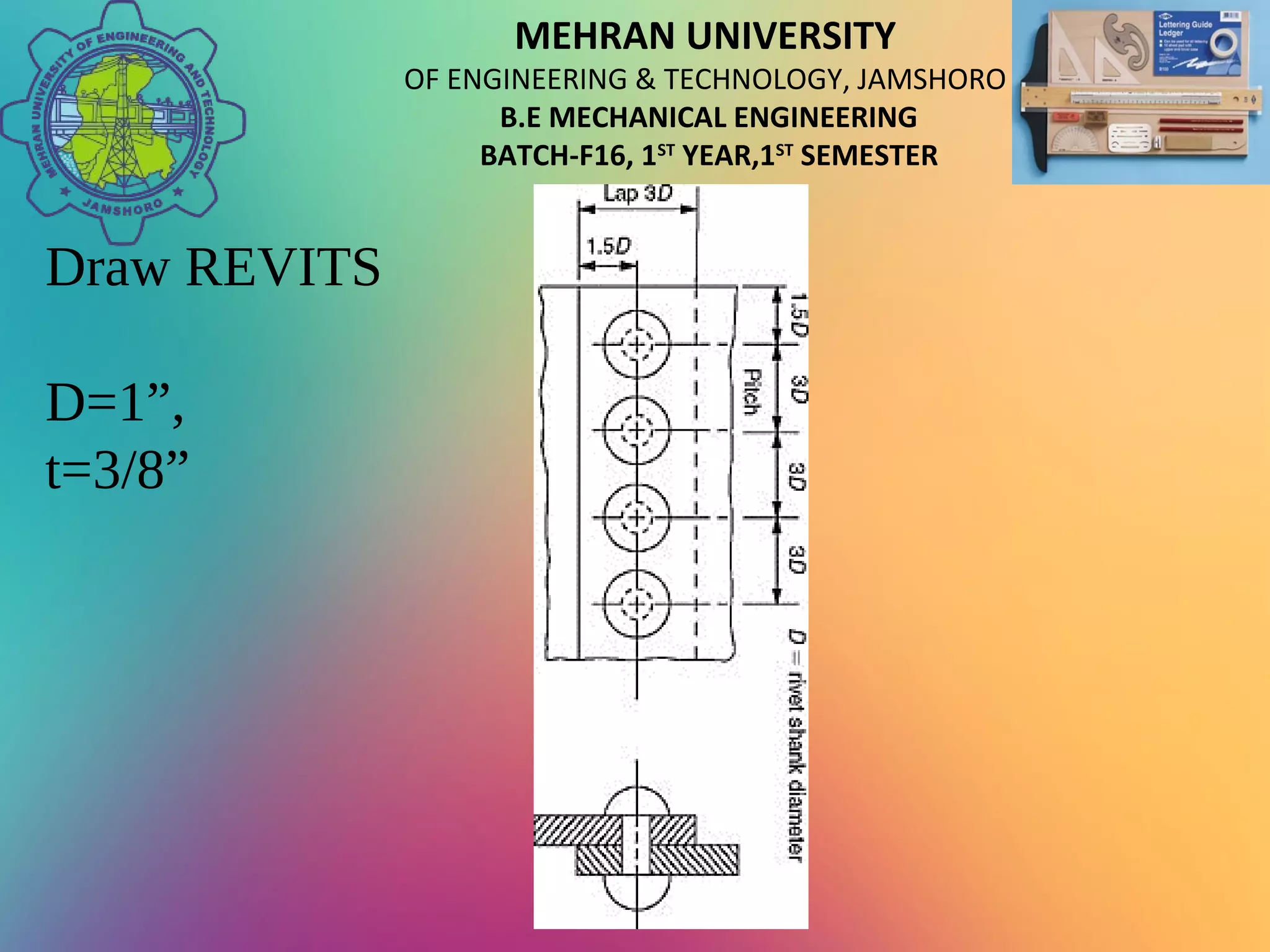 Drawing of Rivets | PPT
