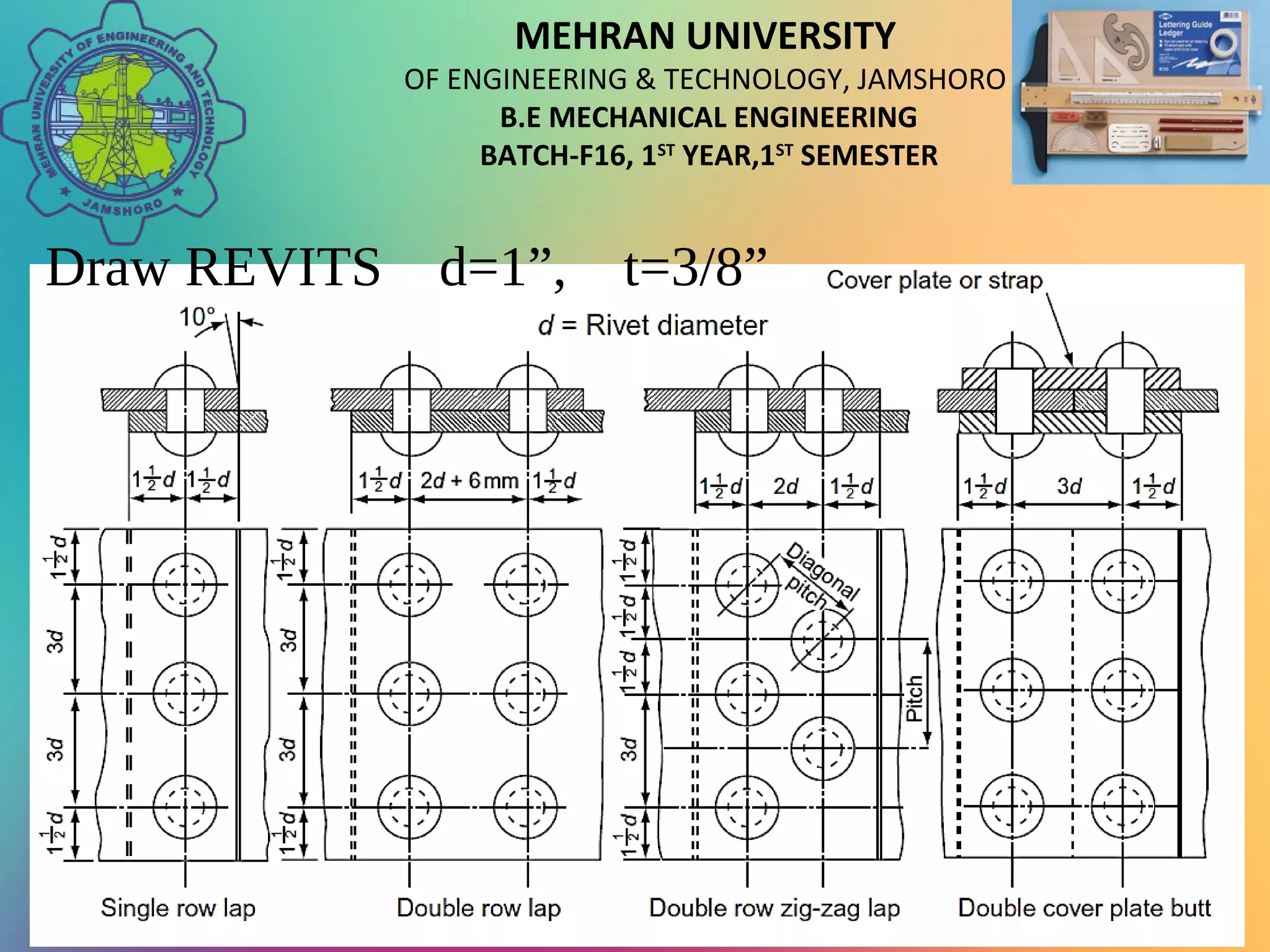Drawing of Rivets | PPT