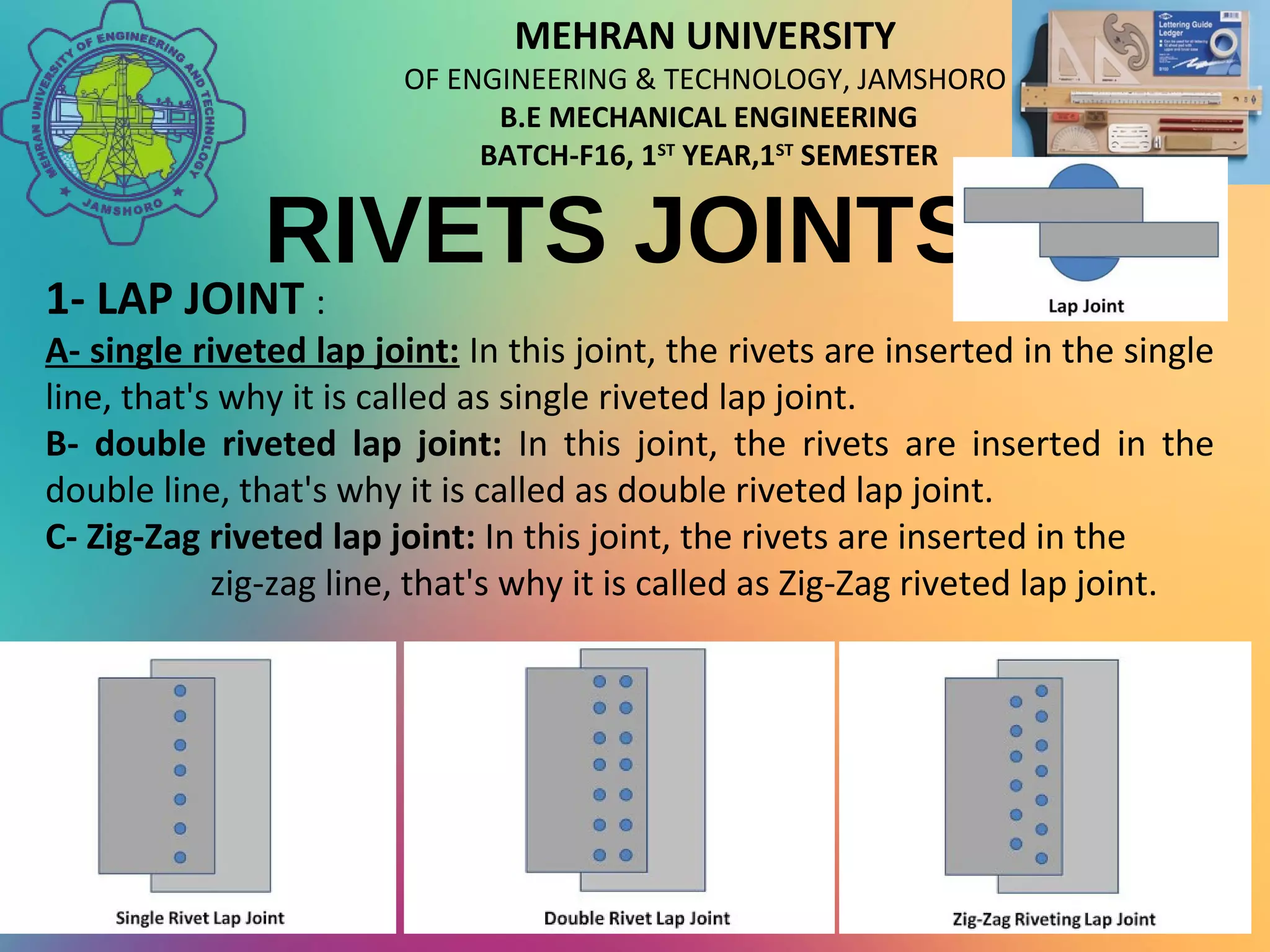 Drawing of Rivets | PPT