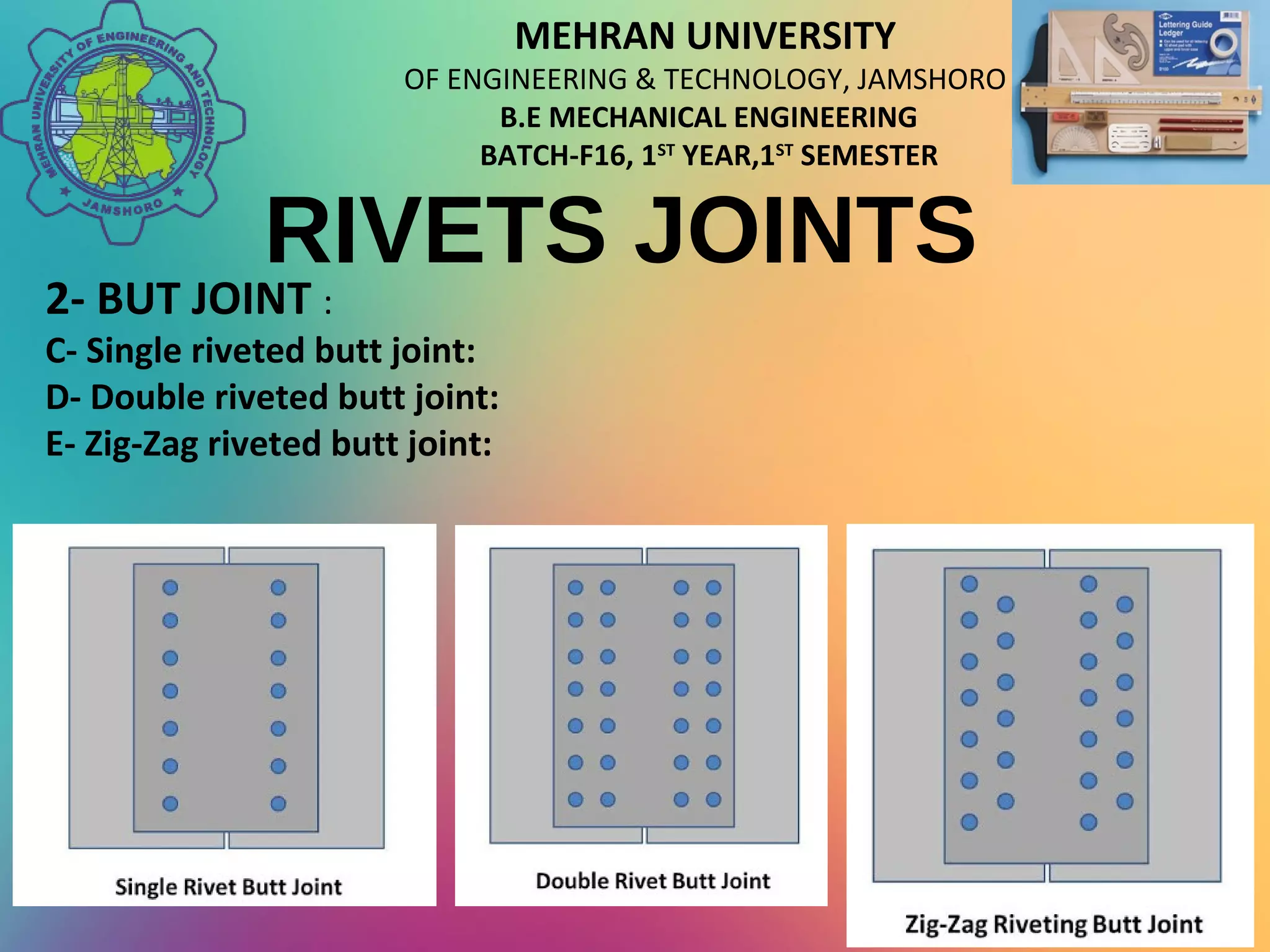 Drawing of Rivets | PPT