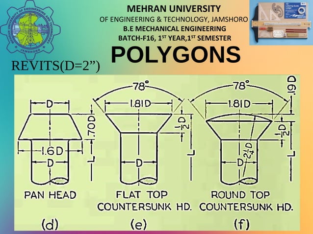Drawing of Rivets | PPT