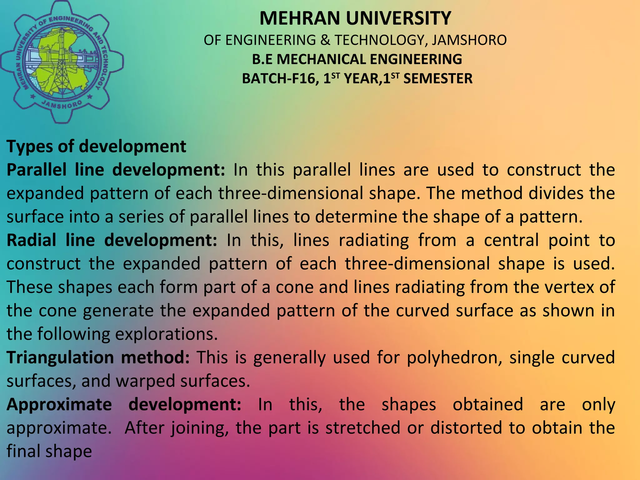 Surface Development | PPT