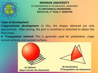 Surface Development | PPT | 3-D Graphics | Computer Software and ...