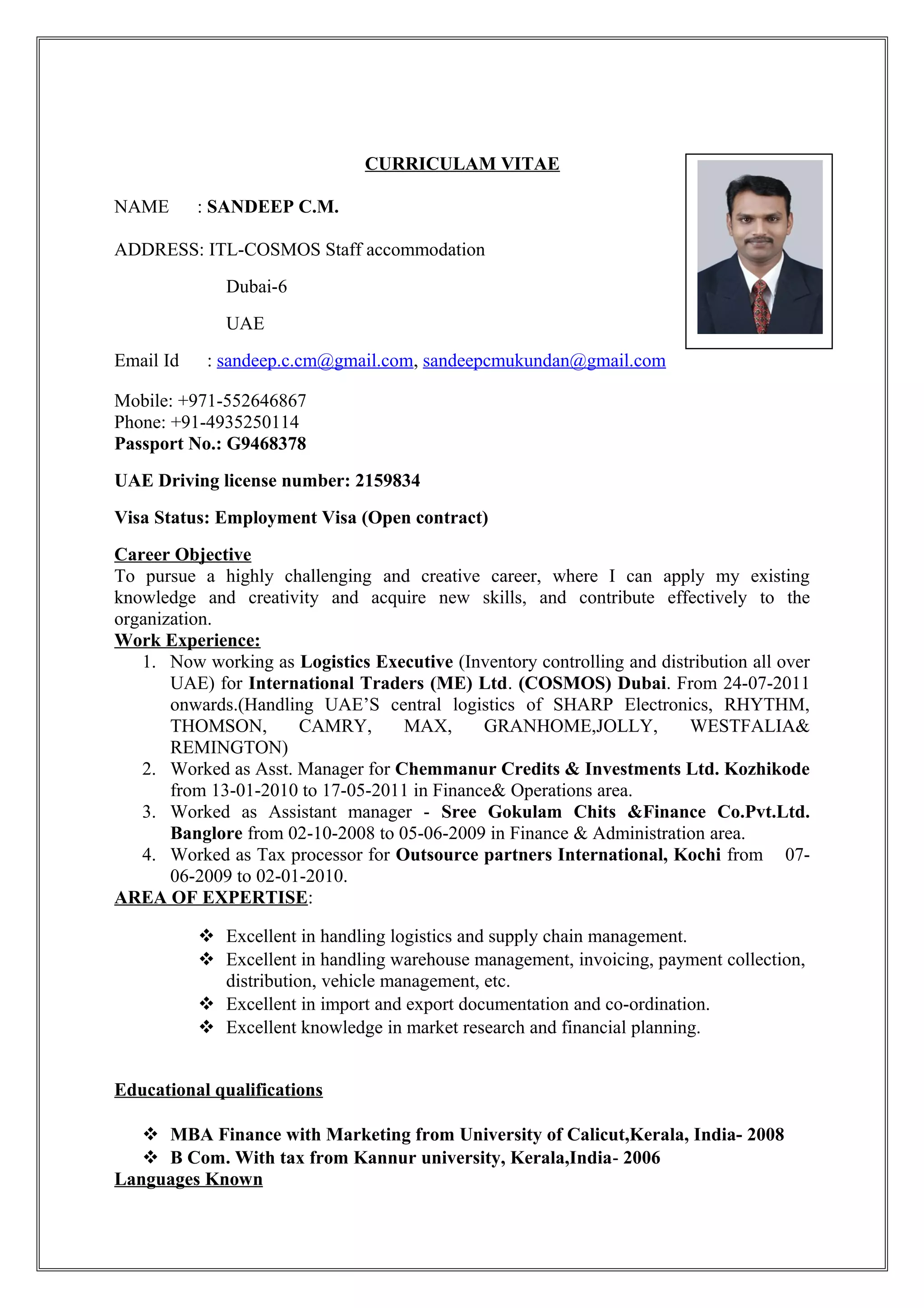 CVL-Sandeep C M | DOC