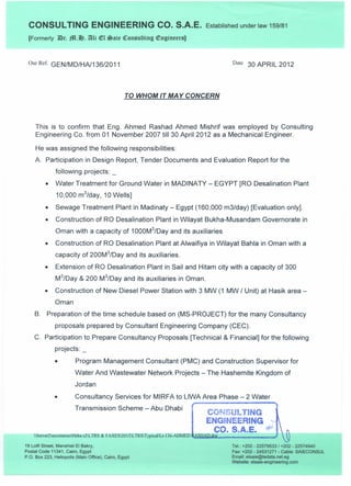 CEC Experience Certificate | PDF | Civil Engineering Industry | Industries