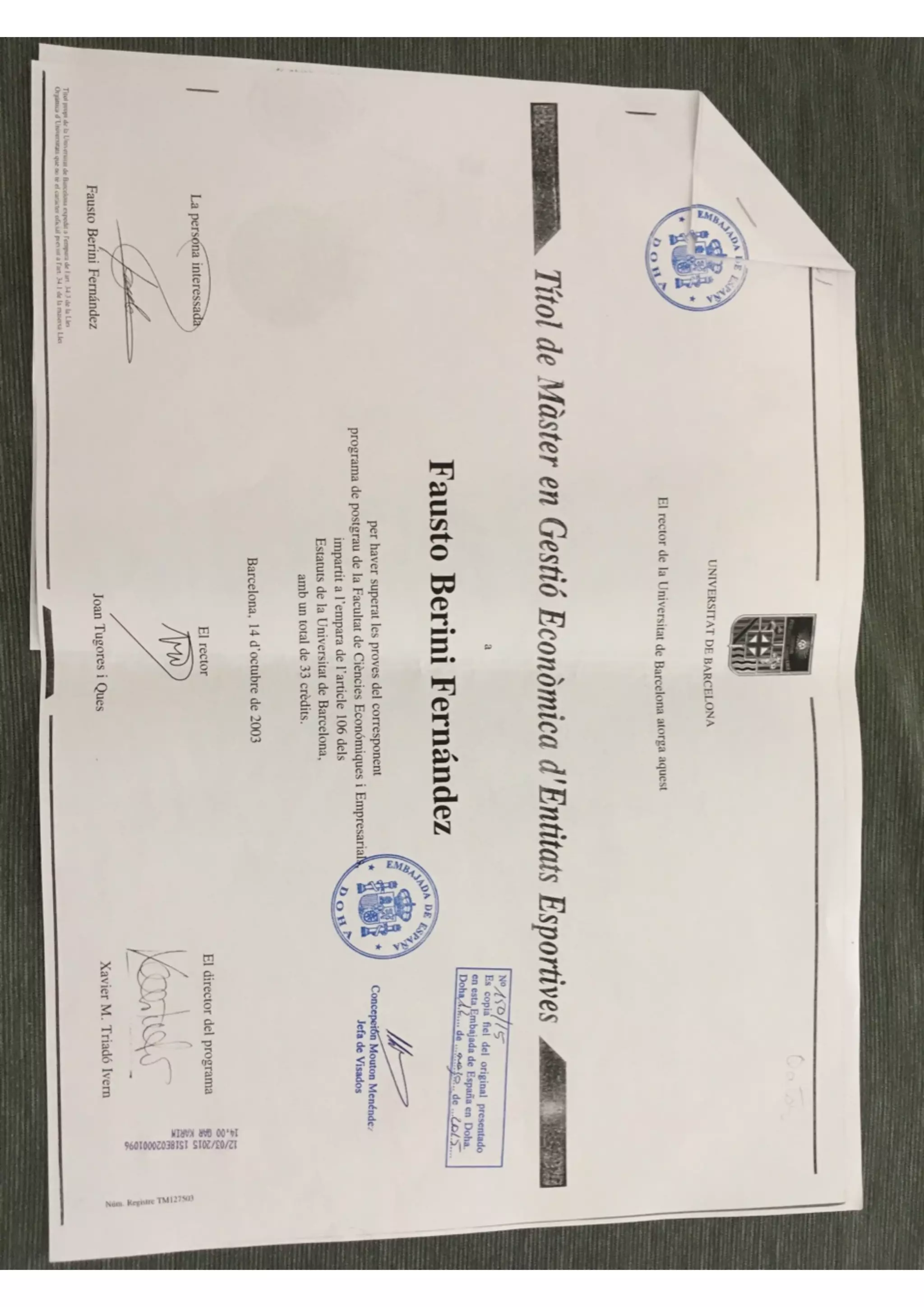 Master BA Sport Org | PDF