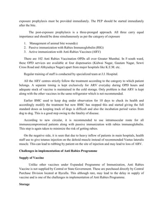 Anti Rabies Programme | PDF | Infectious Diseases | Diseases and Conditions