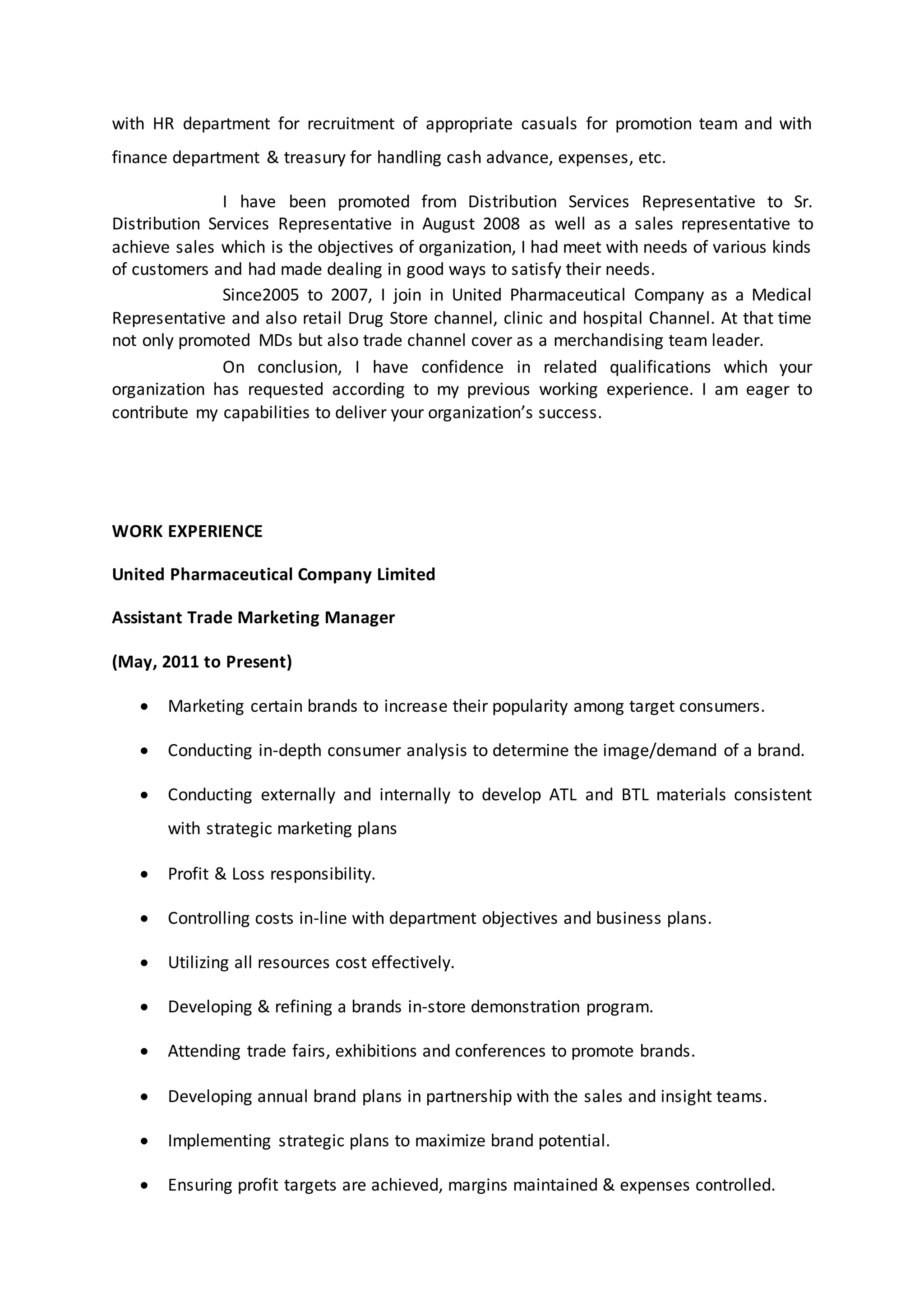 Zin Min Htun - Resume | DOCX | Business Administration | Business