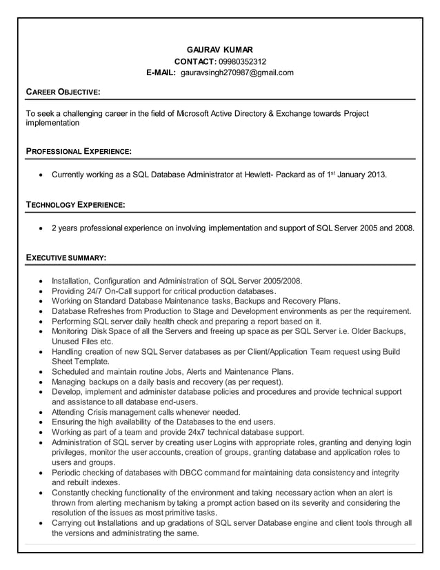 Sql Dba Pdf