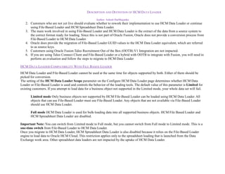 Description and Definition of HCM Data Loader | PDF