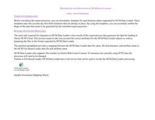 Description and Definition of HCM Data Loader | PDF
