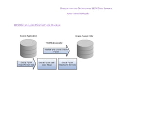 Description and Definition of HCM Data Loader | PDF
