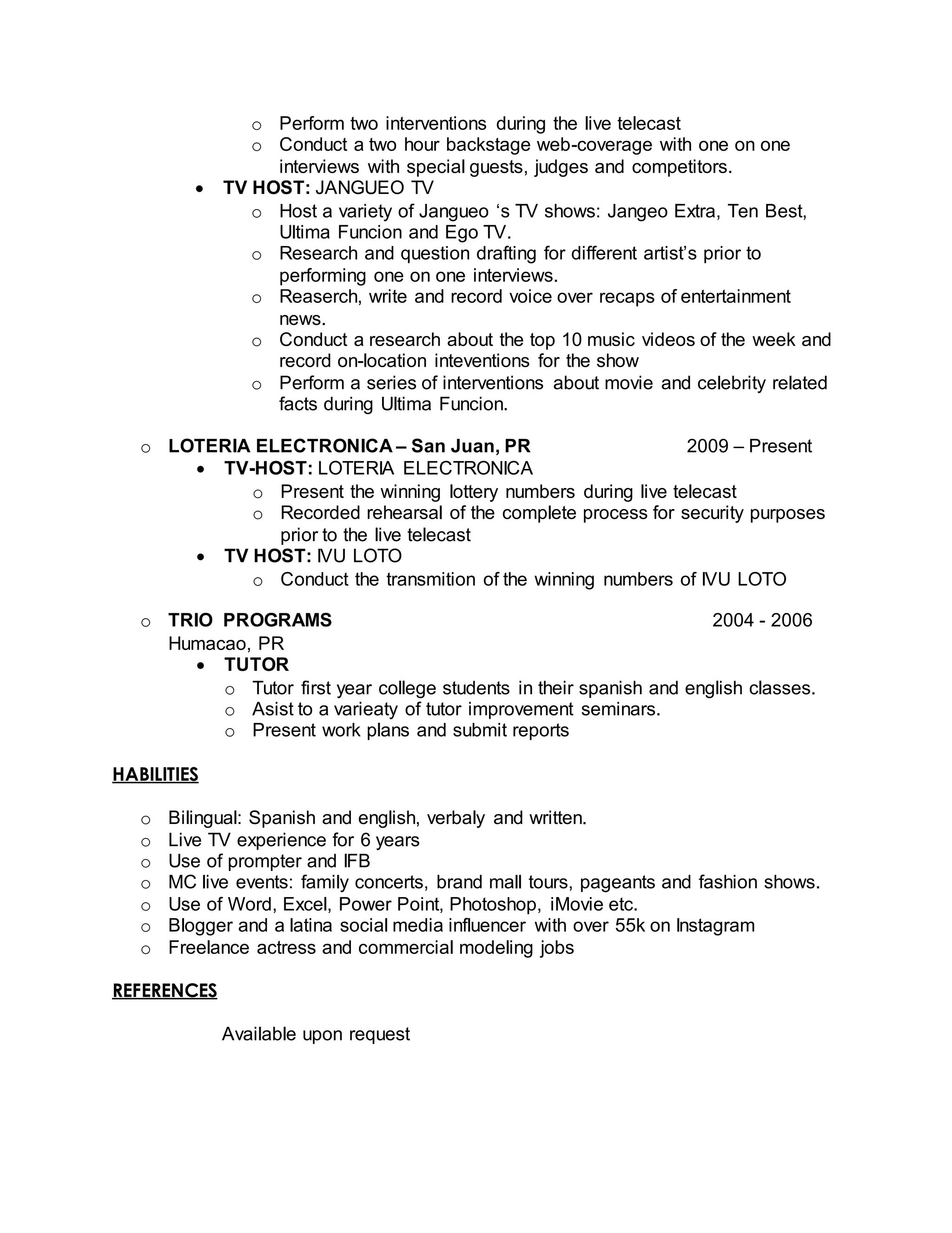 RESUME-MIMI PABON-2015 | DOCX