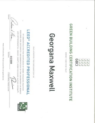 LEED AP Certificate | PDF