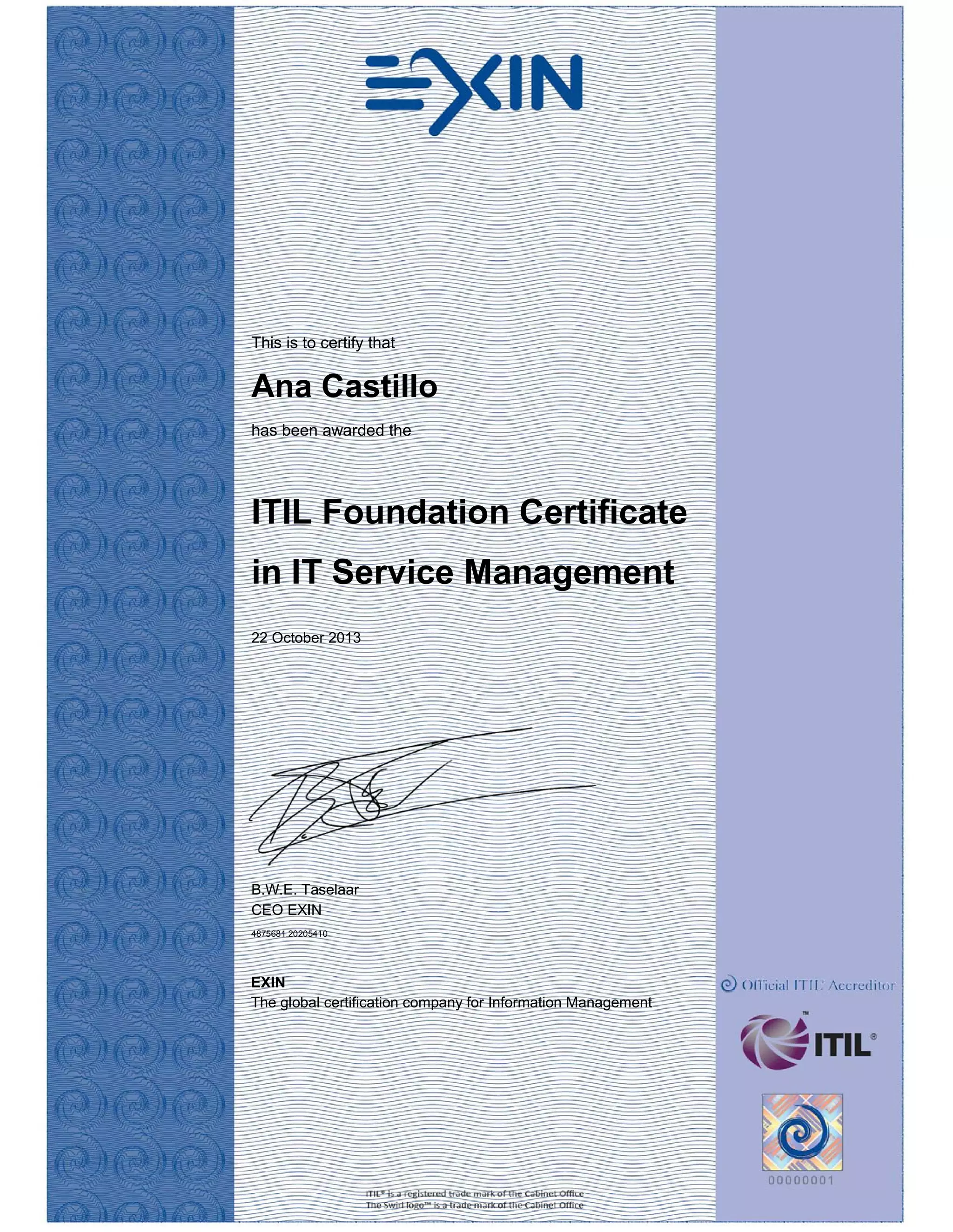 ITIL Certification | PDF | Business Administration | Business