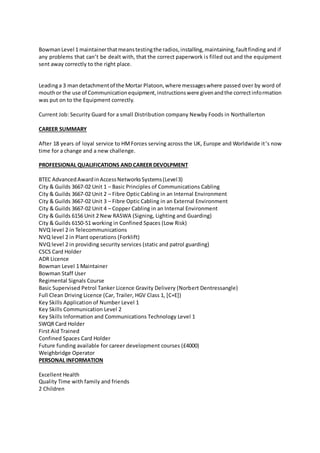 Peter Rafferty CV Permenant | DOCX