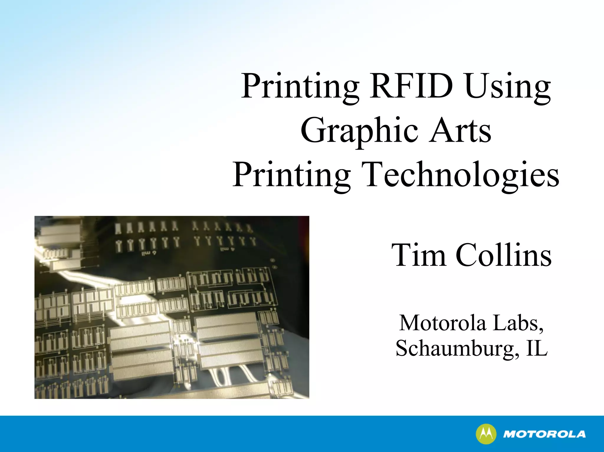 INEMI Printed RFID presentation | PPT