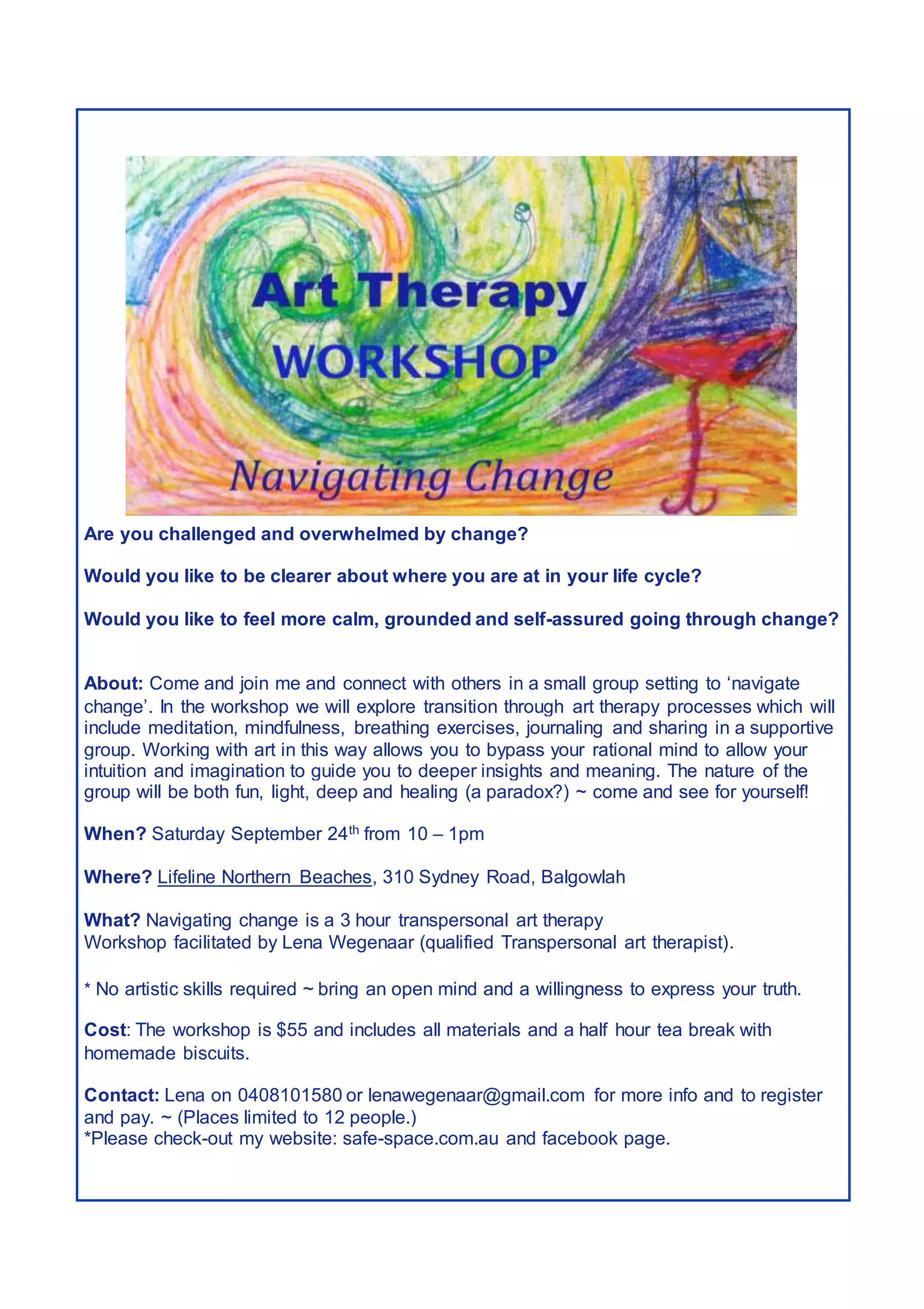 Arttherapyworkshopposter | DOCX