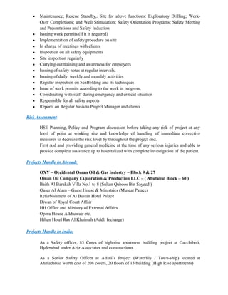 HSE Project Lead - Manager | PDF