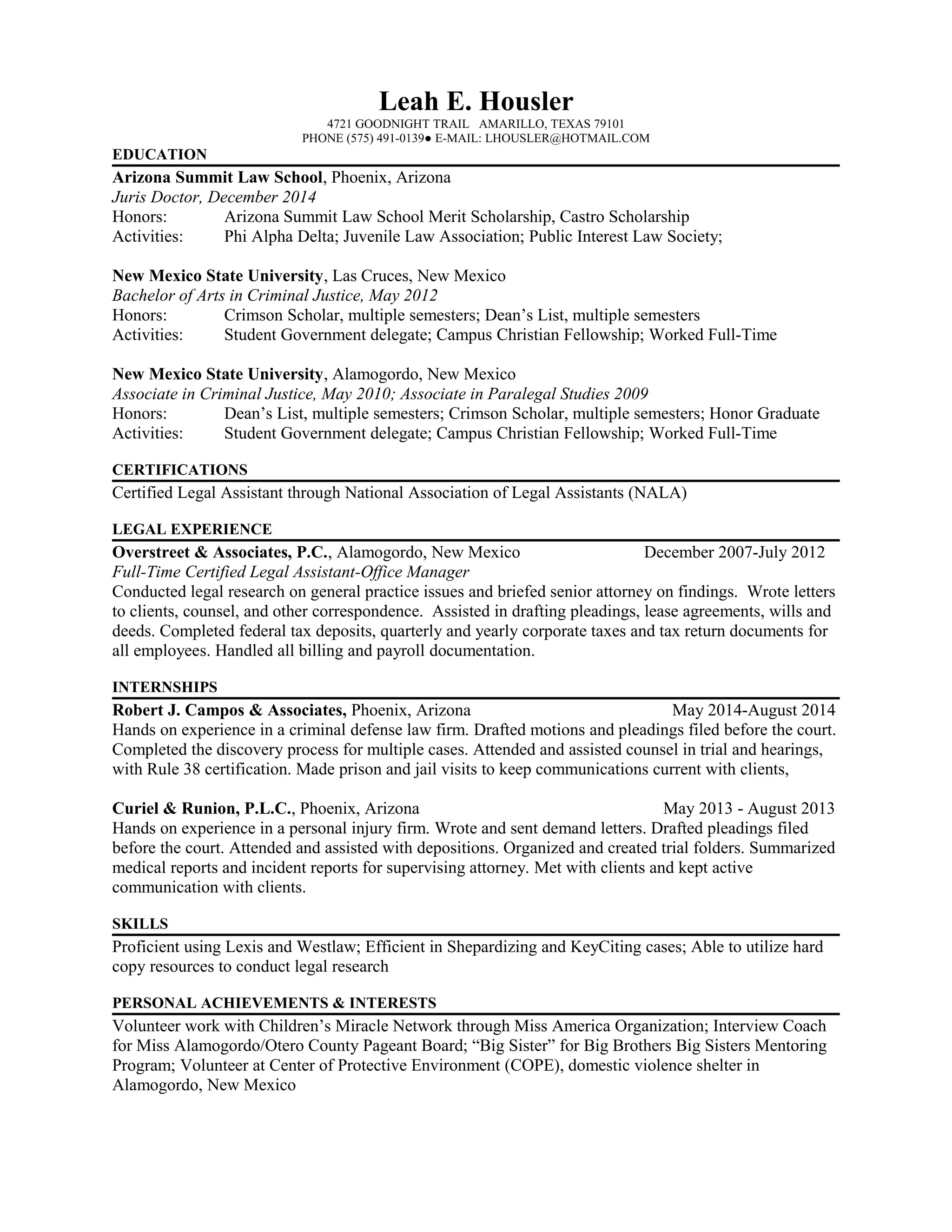 Resume | DOC