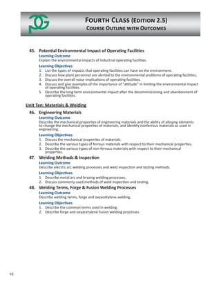 Fourth Class Power Engineering Objectives | PDF | Physics | Science