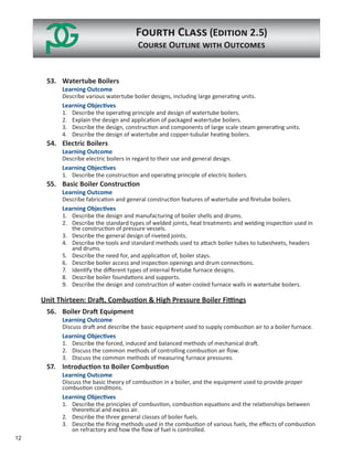 Fourth Class Power Engineering Objectives | PDF | Physics | Science