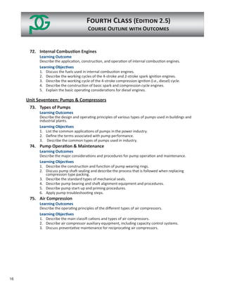 Fourth Class Power Engineering Objectives | PDF | Physics | Science