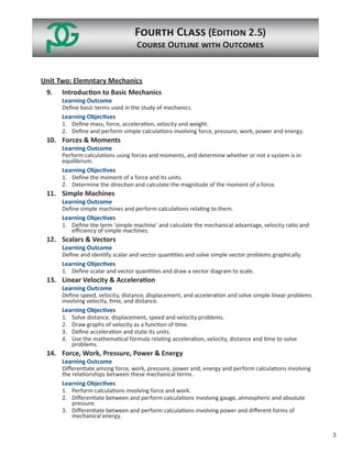 Fourth Class Power Engineering Objectives | PDF | Physics | Science