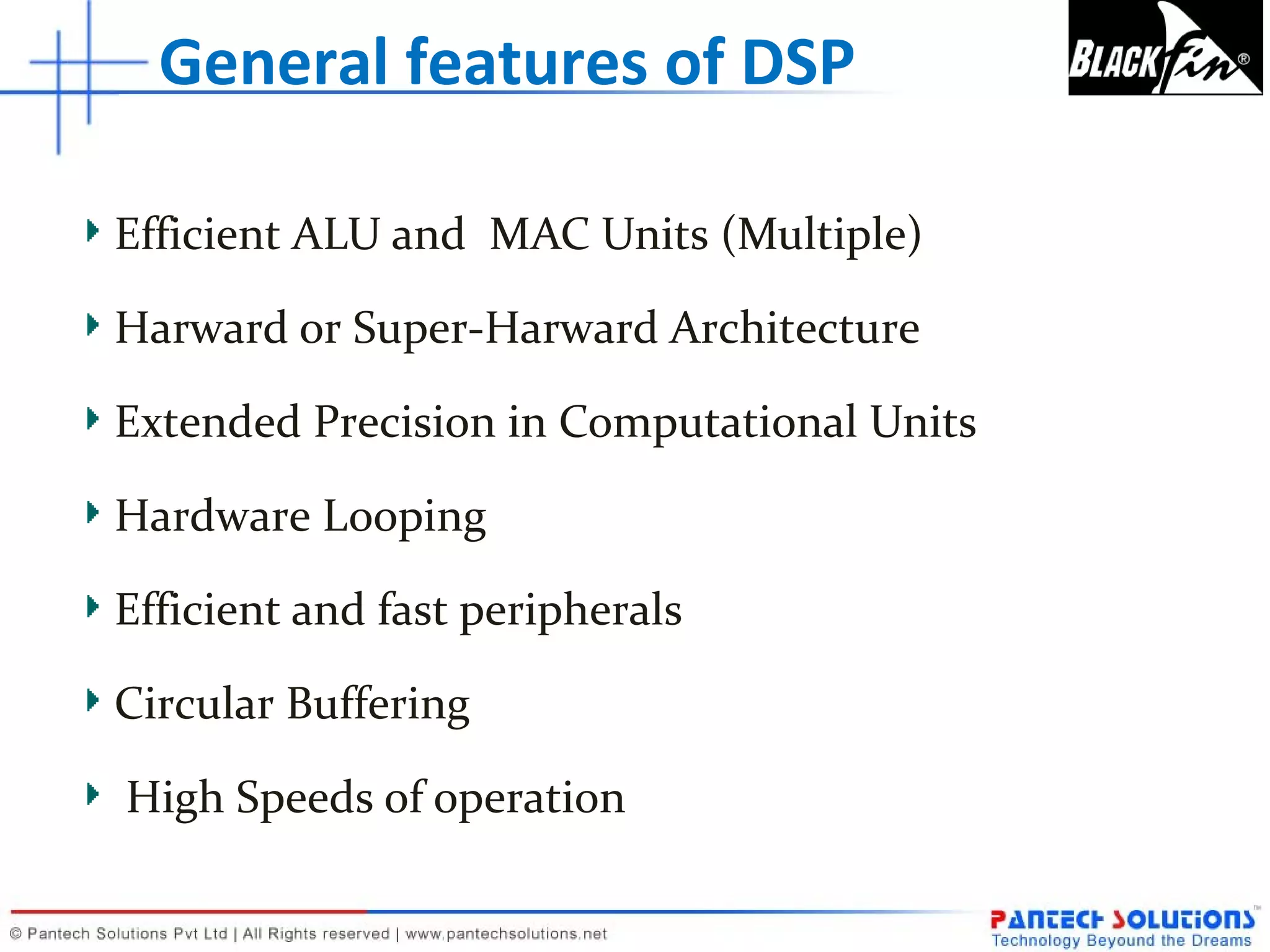 Introduction to Blackfin BF532 DSP | PPT