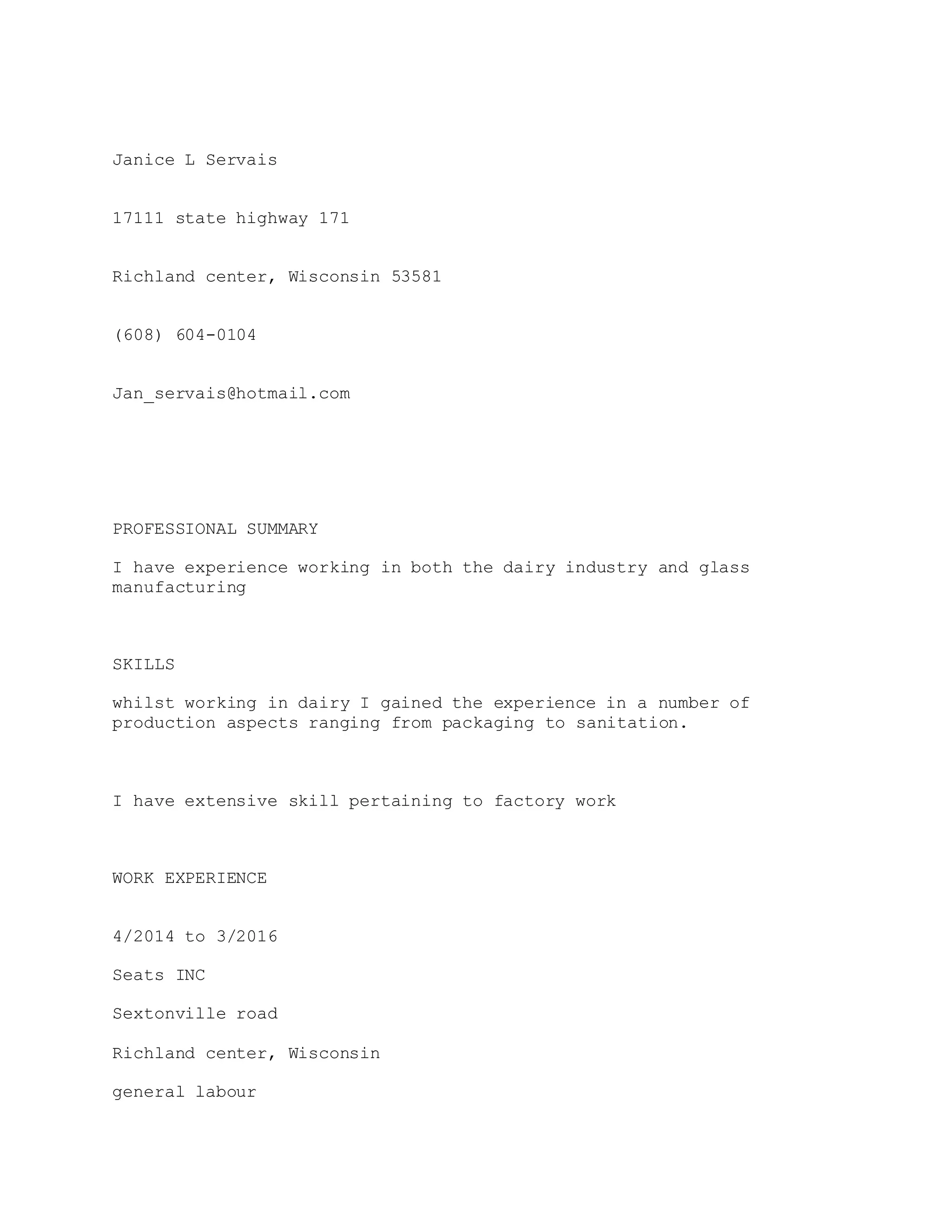 JANICE RESUME 2 | DOCX