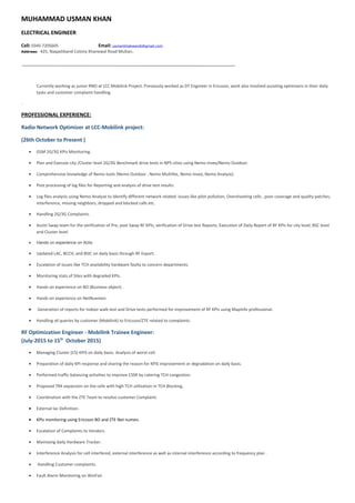 Usman khan Resume | DOC