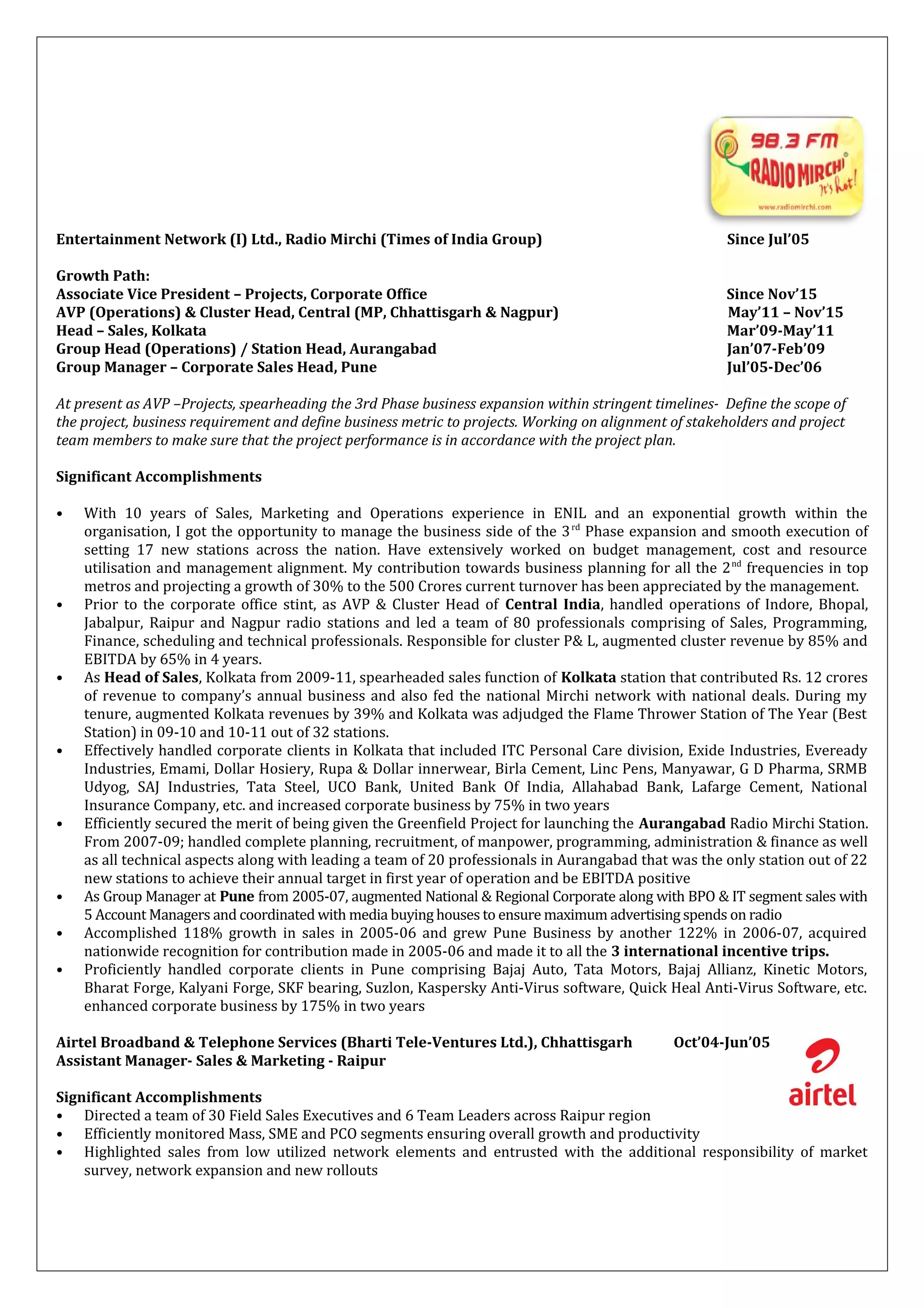 Resume of Manas Malay Bhattacharya | DOC