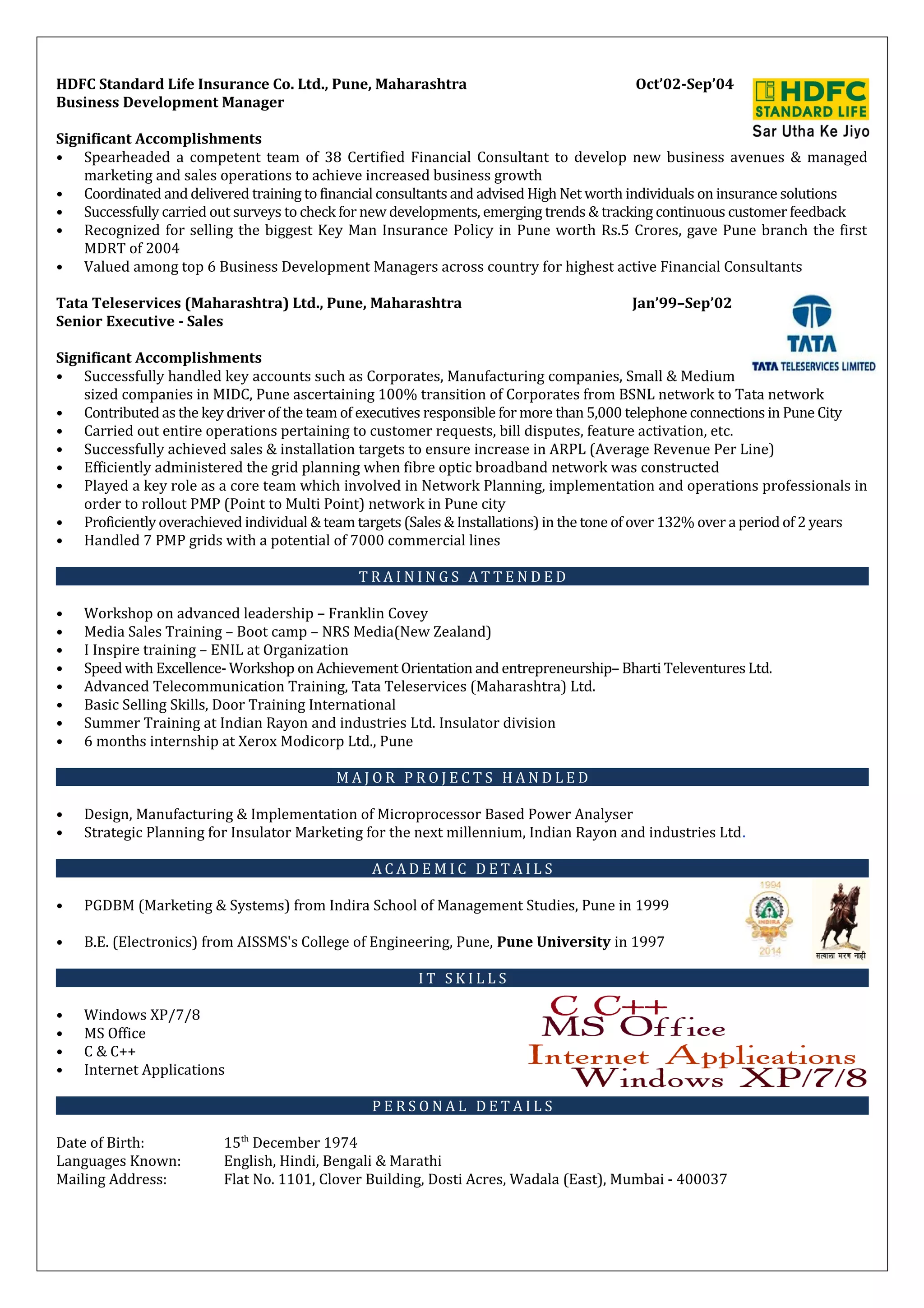 Resume of Manas Malay Bhattacharya | DOC