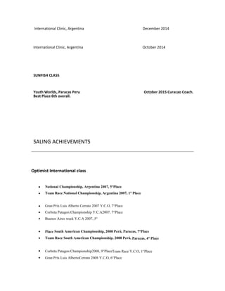 Sailing cv | PDF