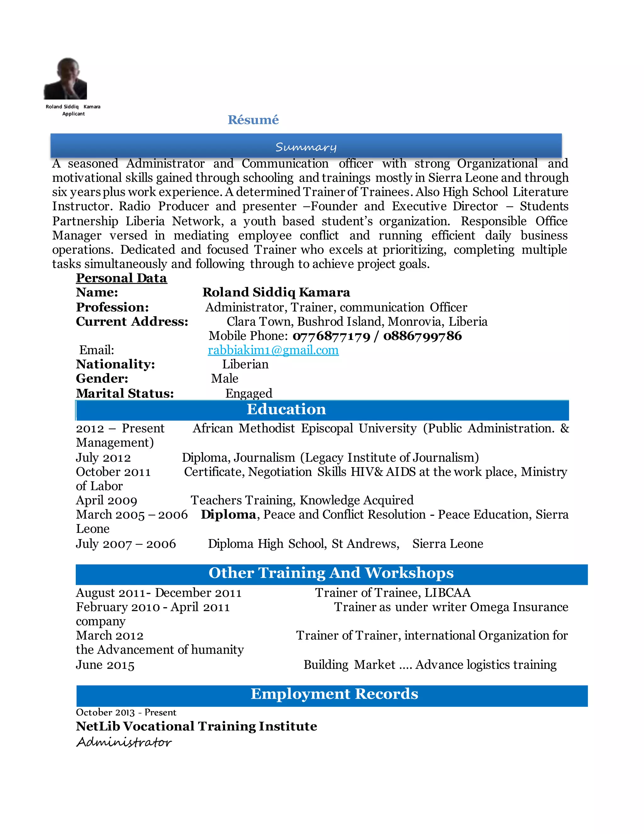 Roland Resume | DOCX