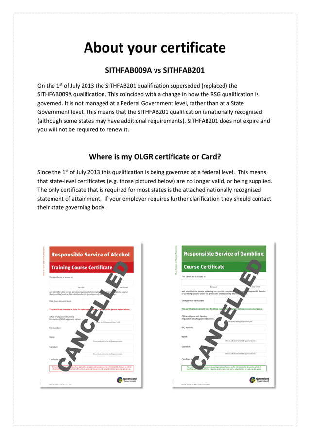 responsible service of alcohol certificate-OL521814 | PDF | Alcoholic ...