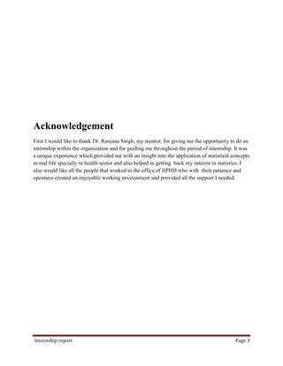 Summer Internship Report | PDF