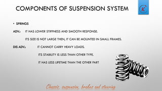 Introduction to suspension, chassis and brakes | PDF