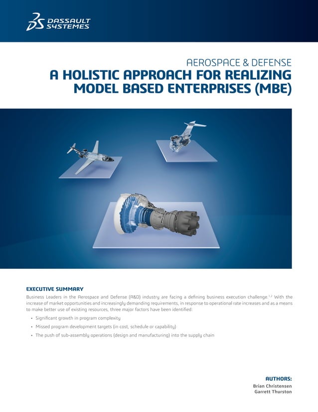 Model Based Enterprises MBE WhitePaper US | PDF