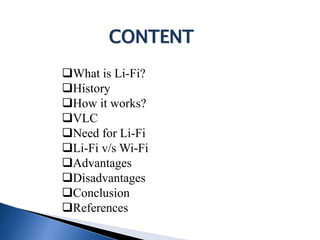 Li-Fi technology | PPT