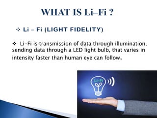 Li-Fi technology | PPT