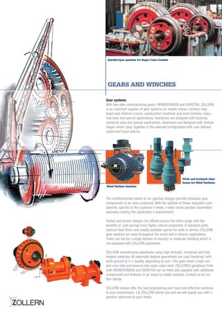 ZOLLERN COMPANY PROFILE IMAGE PRODUCT DIVISIONS Z512 | PDF