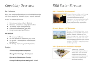 R&E Aviation Capability Statement | PPT