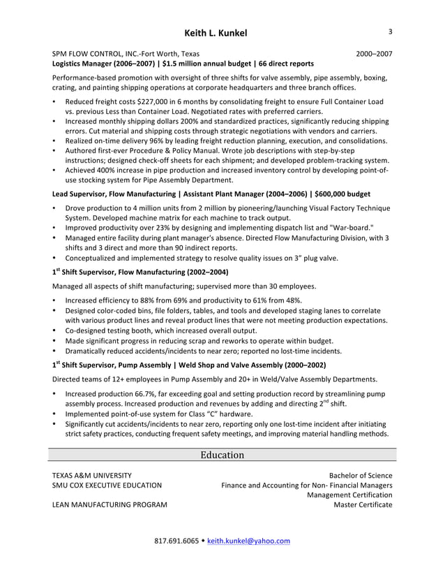 Keith Kunkel Resume 2016 | PDF