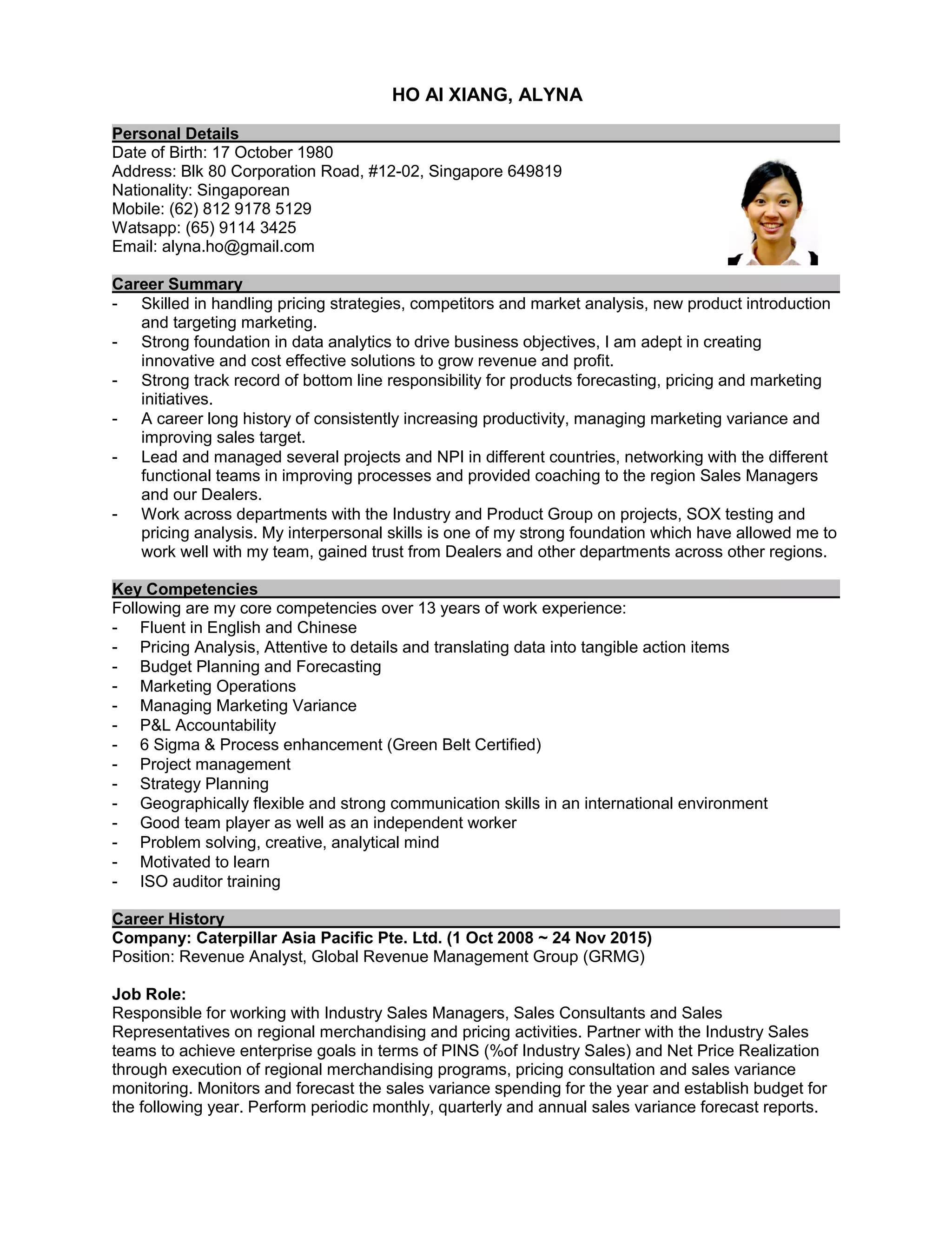 Resume-Alyna Ho | PDF