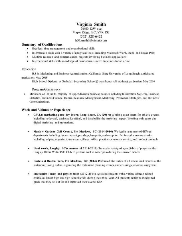 Virginia Resume | PDF