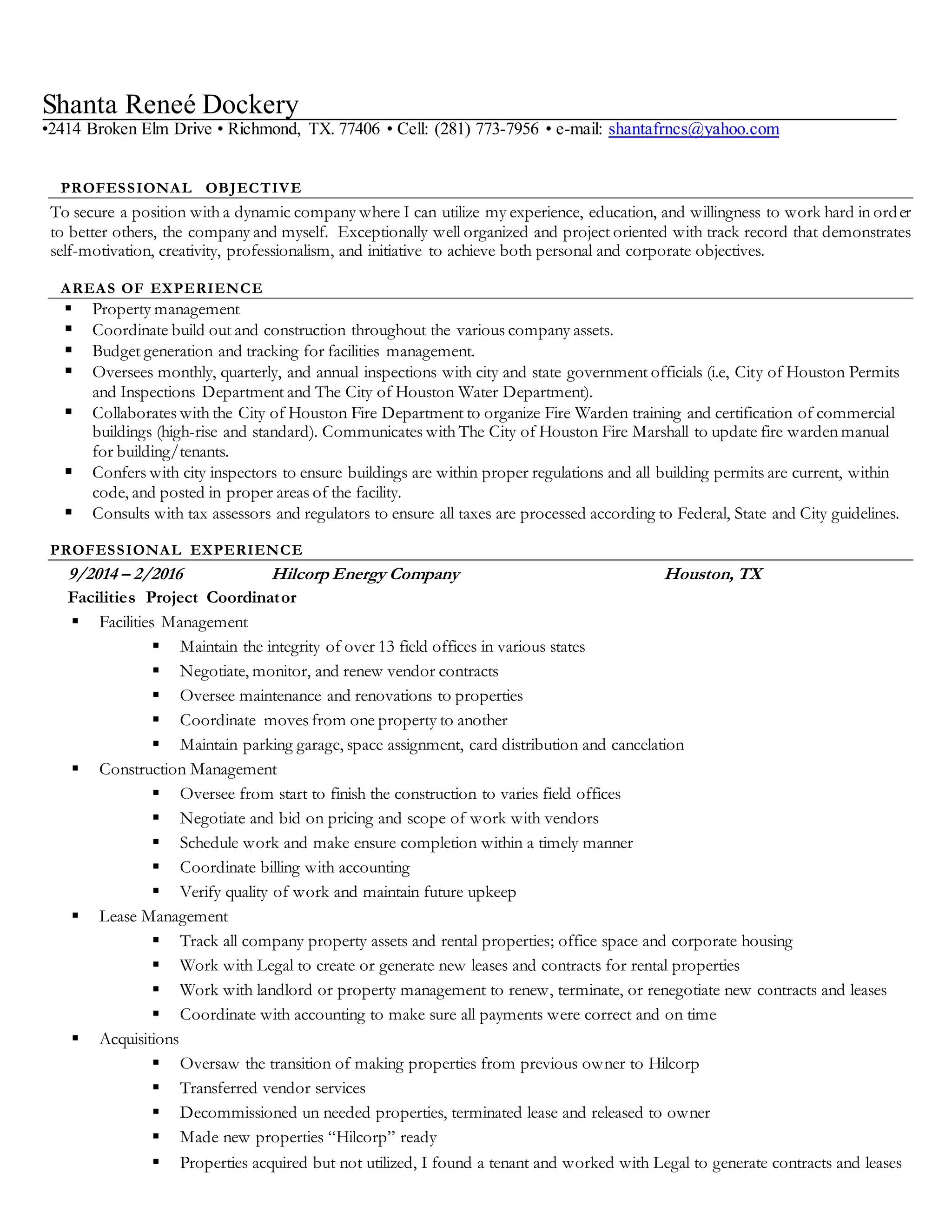Dockery - Facilities-Property Management v2 | DOCX